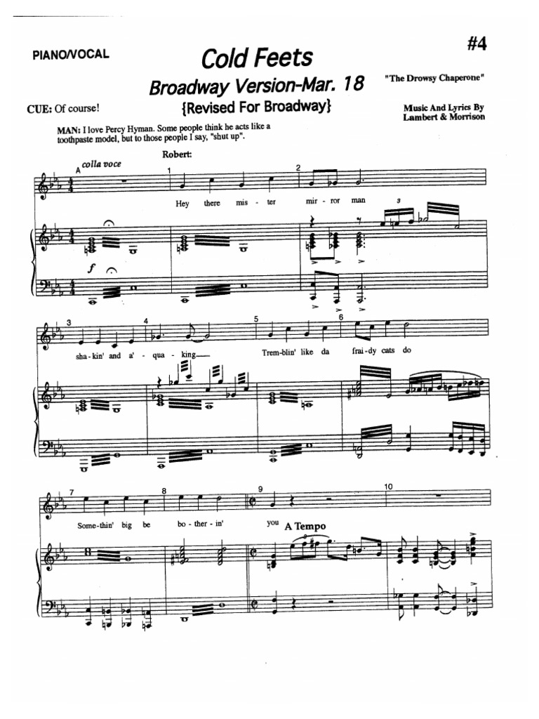 Drowsy Callbacks Cold Feet | PDF