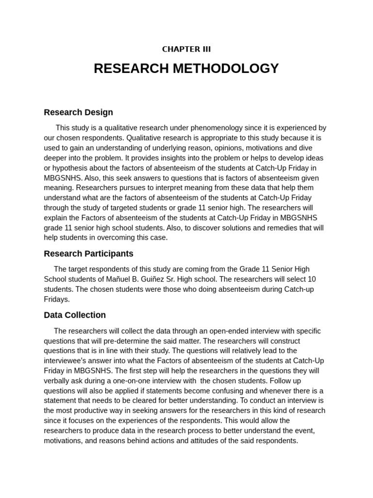 research methodology | PDF | Interview | Qualitative Research