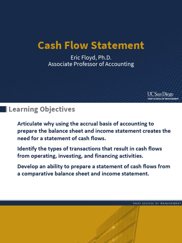 Understanding Cash Flow Statements | PDF | Cash Flow Statement ...