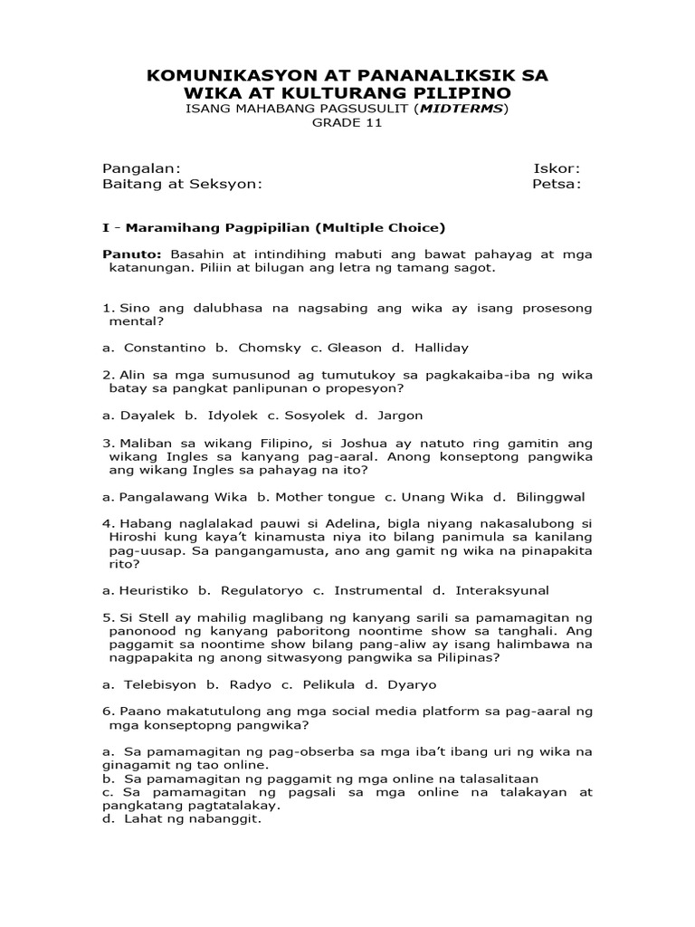 Summative Assignment (SHS) | PDF