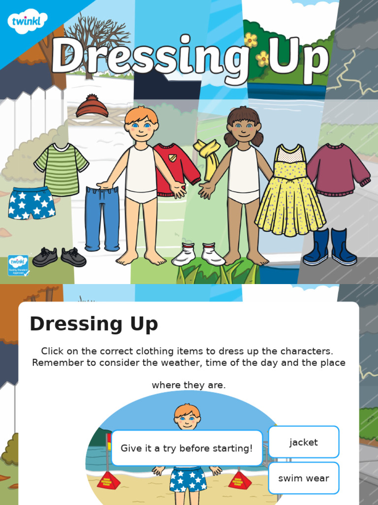 Dress Up Activities for Kids | PDF | Sock | Clothing