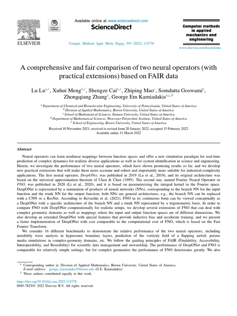 DeepONet Extensions, E.g., POD-DeepONet (Comput. Methods Appl. Mech ...