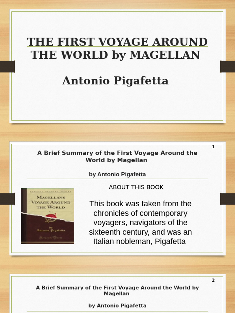 Magellan's First Voyage Summary | PDF | Exploration