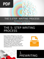 5 Steps of The Writing Process Chart | PDF | Written Communication ...