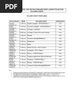 Icse 2025 Timetable | PDF