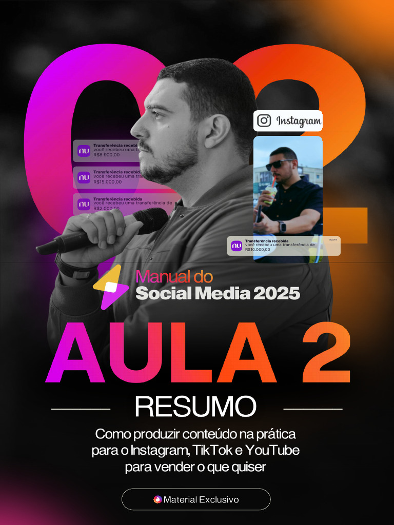 Material Aula 2 Manual Do Social Media 2025 1 | PDF | Aprendizado | Redes sociais