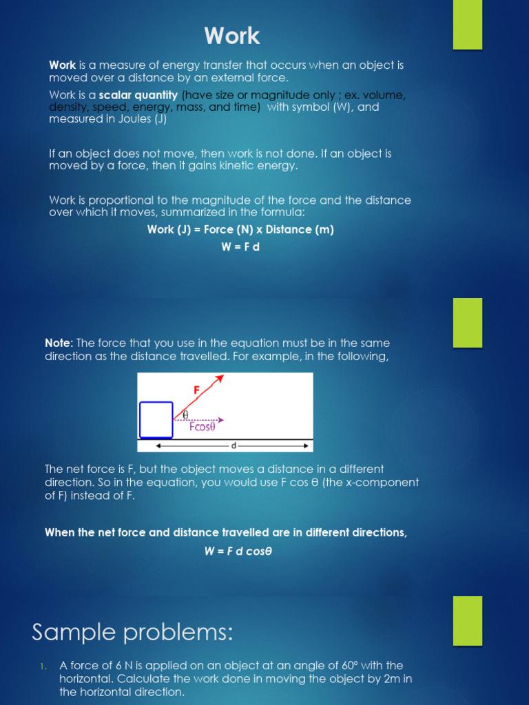 Understanding Work and Energy Concepts | PDF | Potential Energy | Force