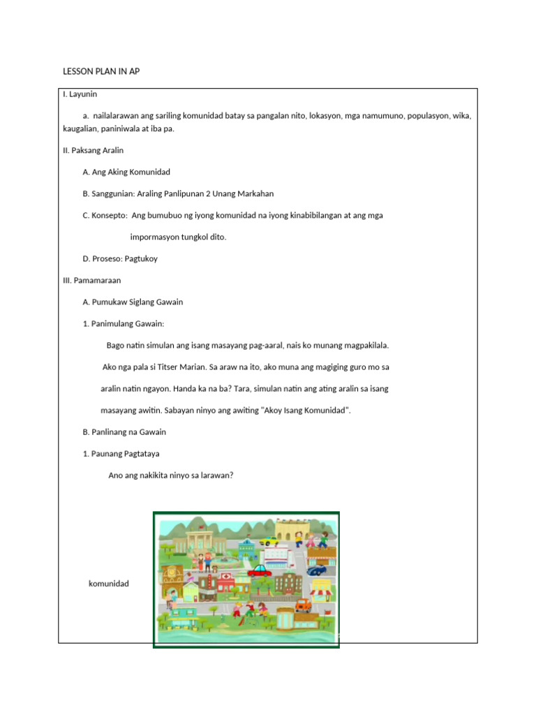 Lesson Plan in Ap | PDF