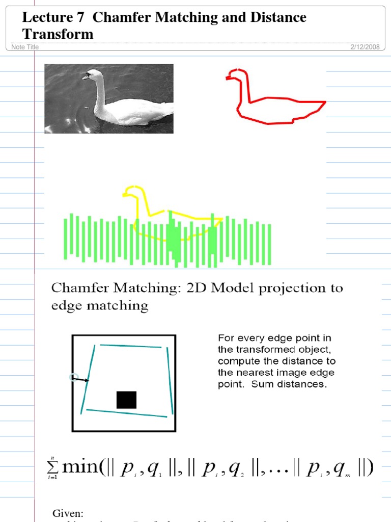 Chamfer Matching Techniques | PDF