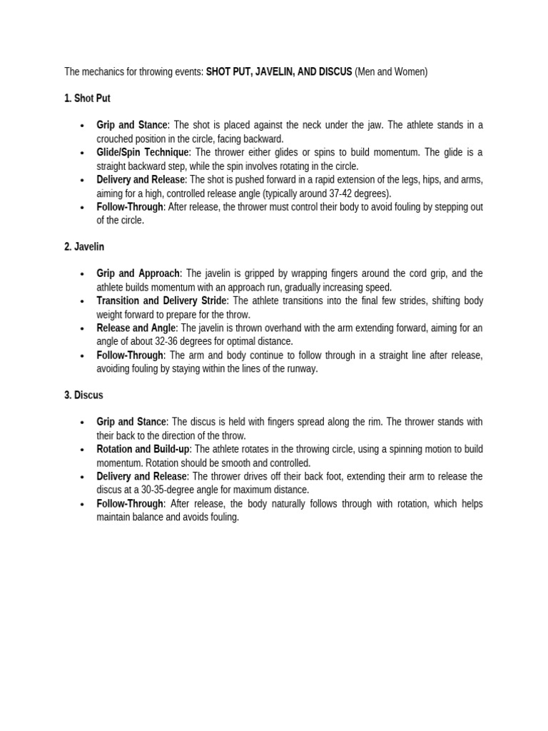 THROWING-MECHANICS | PDF