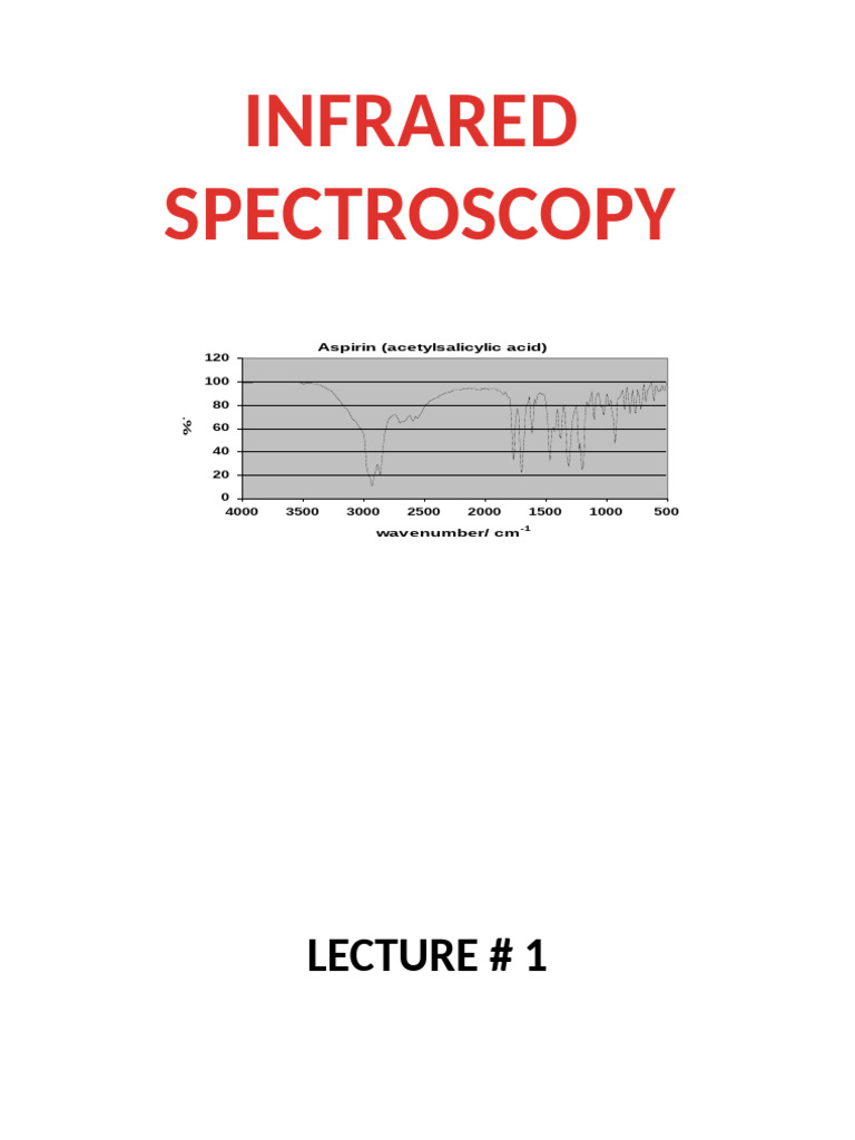 Ir Spectroscopy | PDF | Infrared Spectroscopy | Infrared