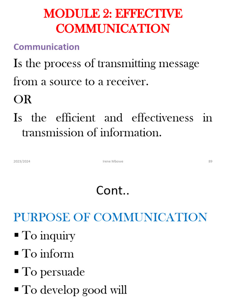 CT 201 Modules 2 | PDF | Communication | Learning