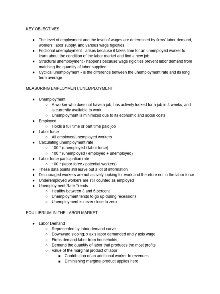 Understanding Employment and Unemployment Dynamics | PDF | Labour ...