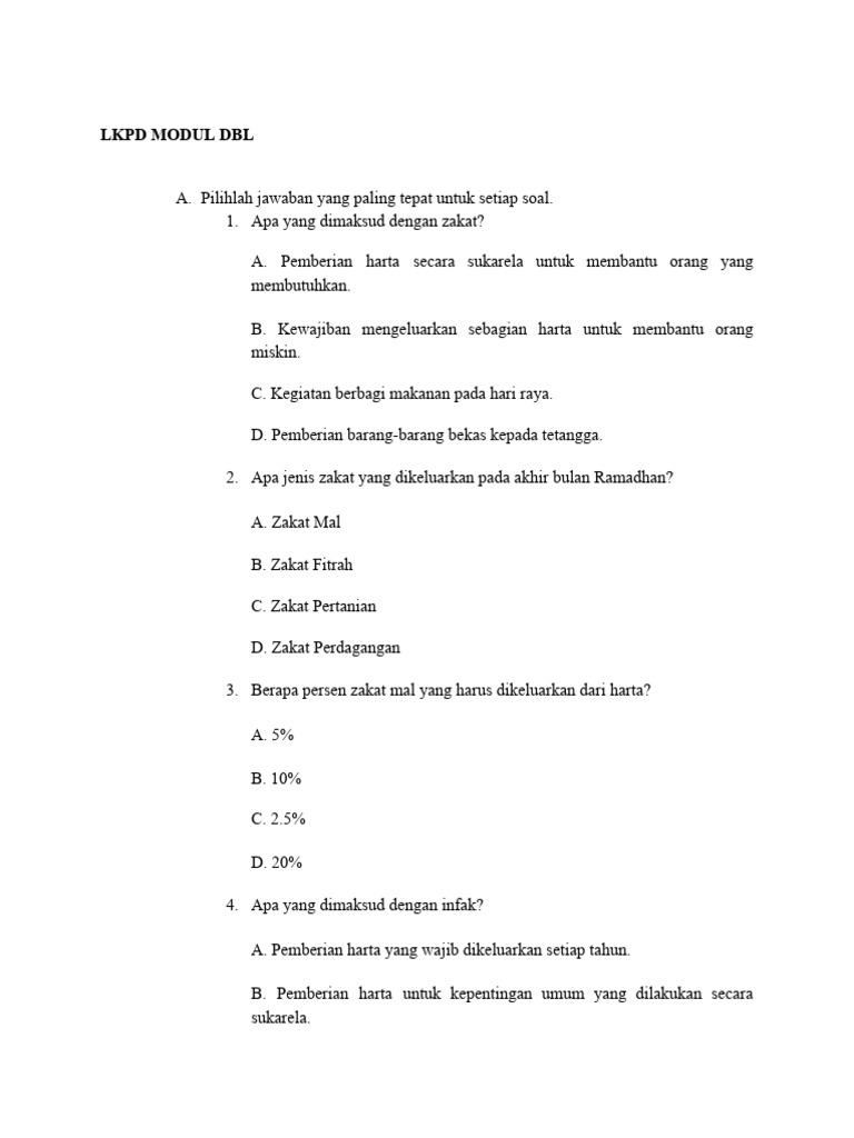 LKPD Modul DBL | PDF