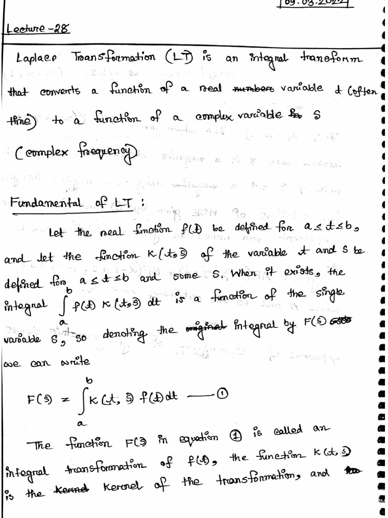 Laplace Transformation | PDF