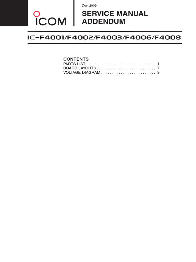 Service Manual Addendum | PDF | Computer Programming | Computer Standards