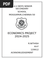Economics Project Cover Page Design | PDF