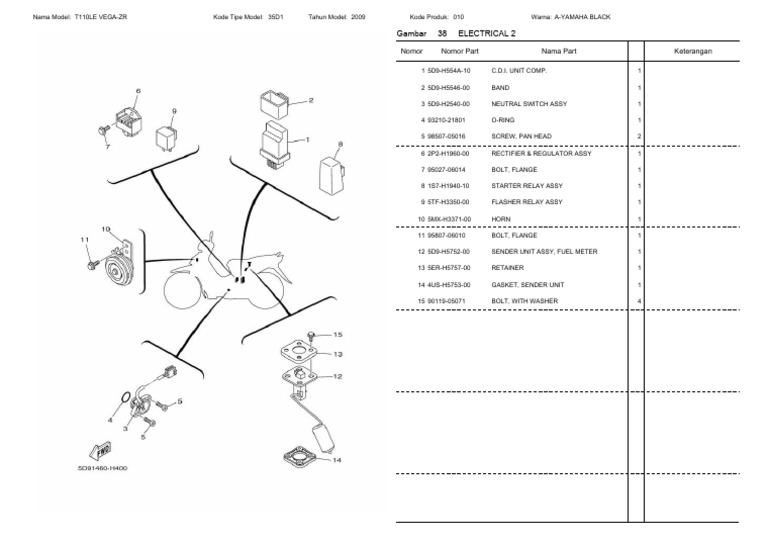 T110le Vega-Zr Electrical 2 | PDF
