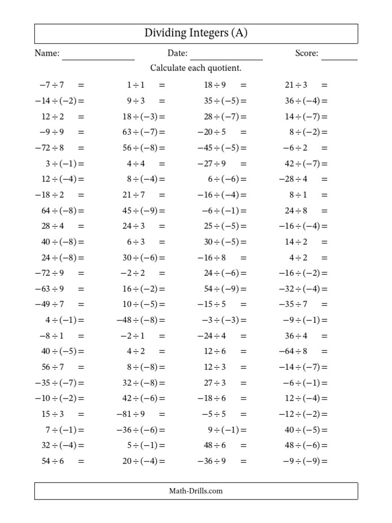 integers_division_-0909_-0909_0_001.1694086660 | PDF | Arithmetic ...