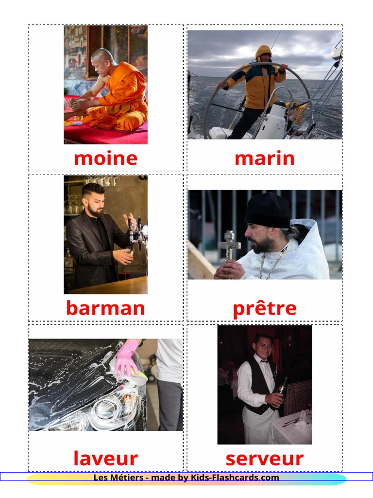 Les Métiers 6 A4 | PDF