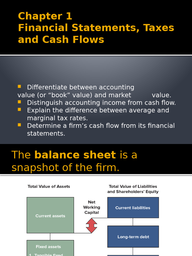 Chapter 2 - Financial Statements, Taxes and Cash Flows-1-1 | PDF ...
