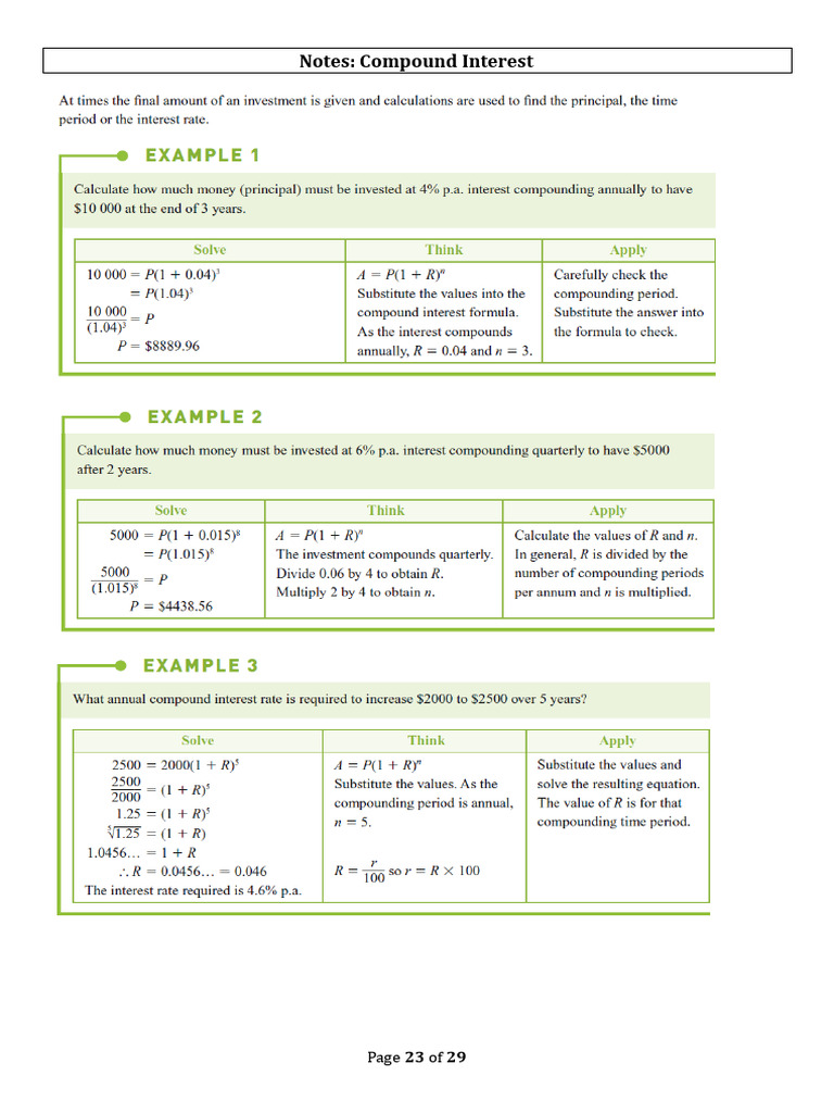 Compound Interest Rearrangent and Depreciation | PDF