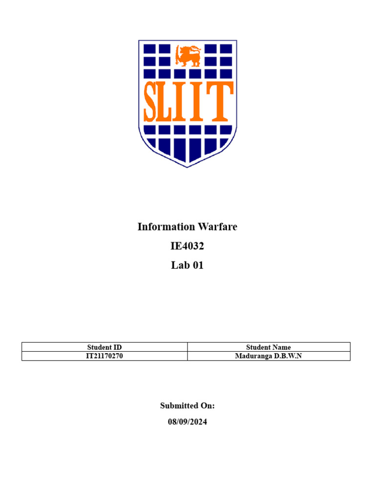 lab_01-IT21145634 | PDF | Remote Desktop Services | Software