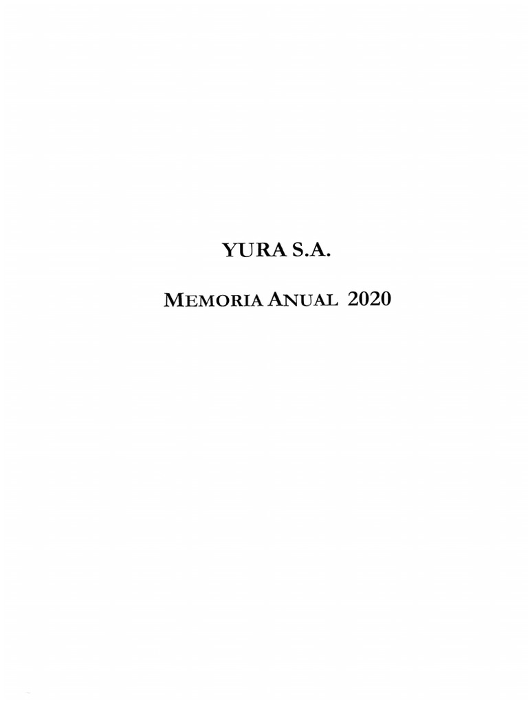 Memoria Yura 2020 | PDF