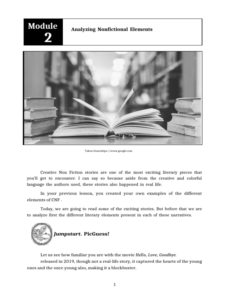 Analyzing Creative Nonfiction Elements | PDF | Narration | Plot (Narrative)