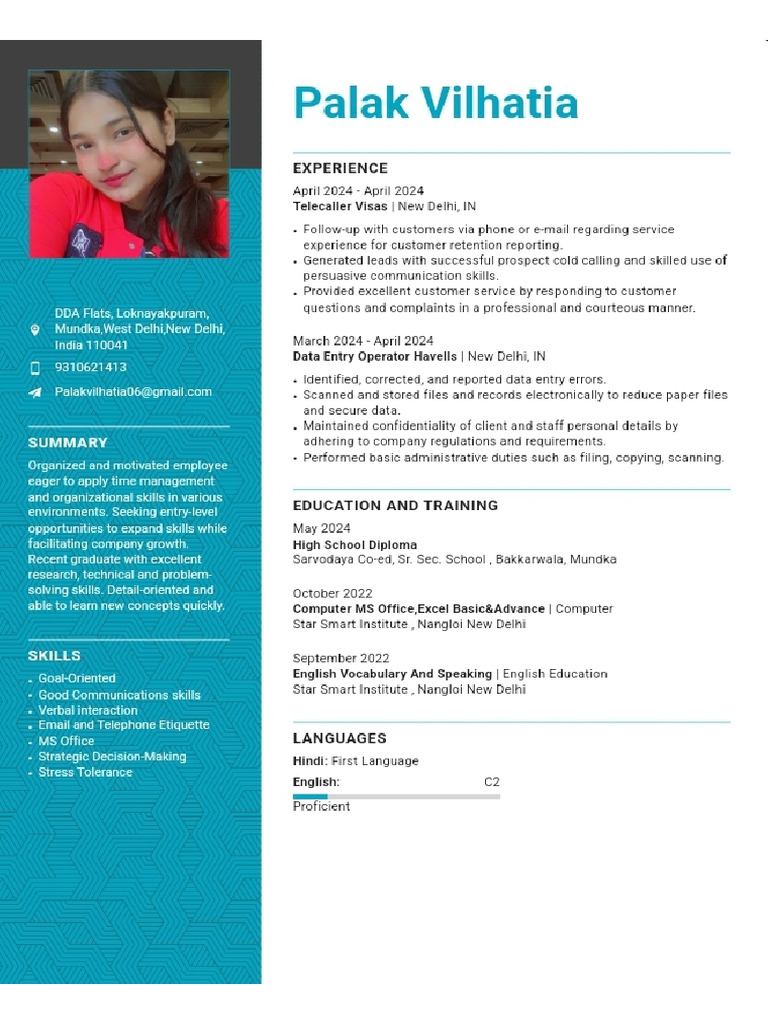 Palak Resume 2-2024 | PDF