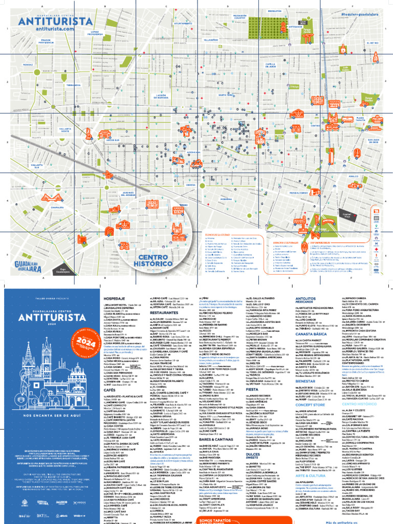 Mapa Antiturista GDL Centro Digital | PDF