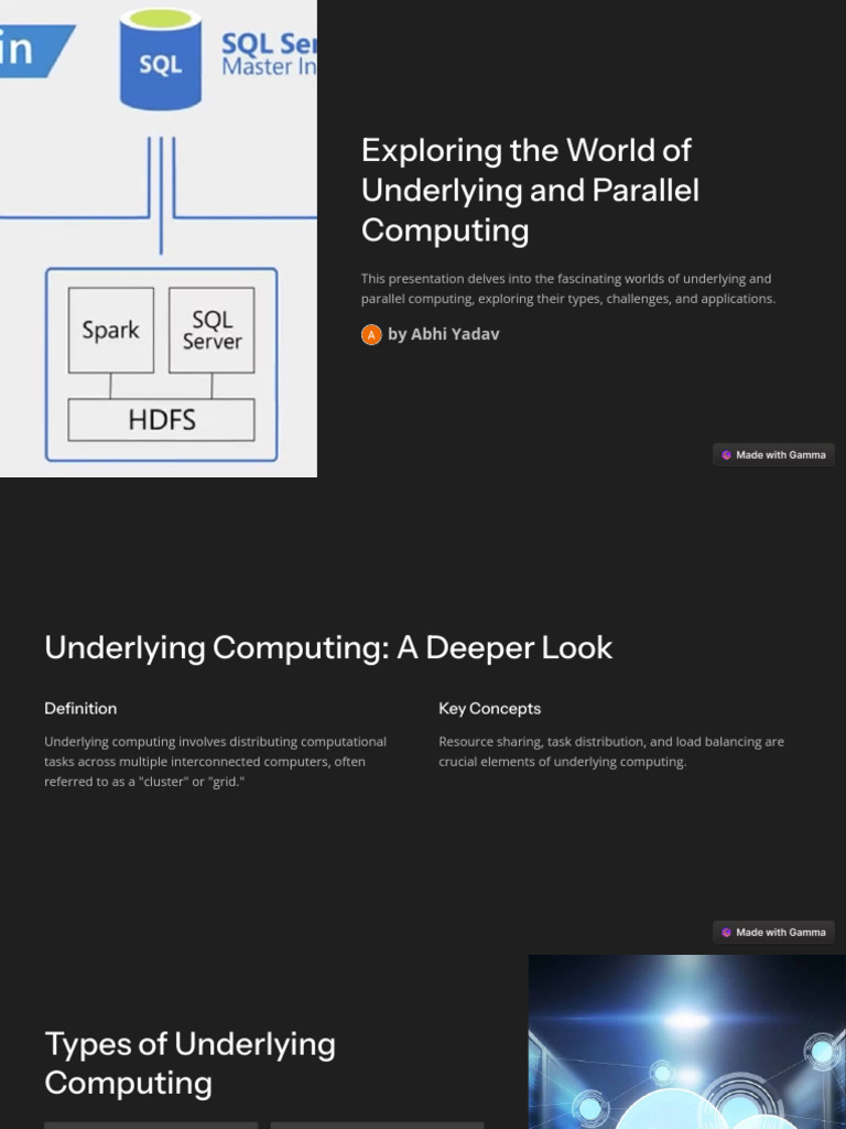 Exploring The World of Underlying and Parallel Computing | PDF ...