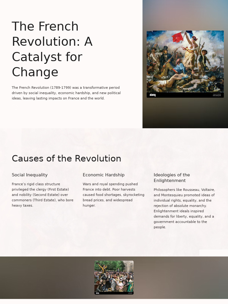 The French Revolution A Catalyst For Change | PDF | French Revolution ...