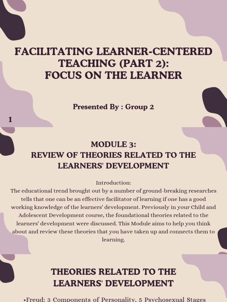 Theories of Learner Development Explained | PDF | Reinforcement | Classical Conditioning