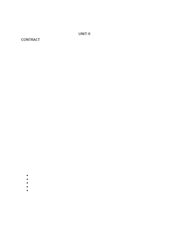 UNIT-II PPLE new | PDF | Damages | Breach Of Contract