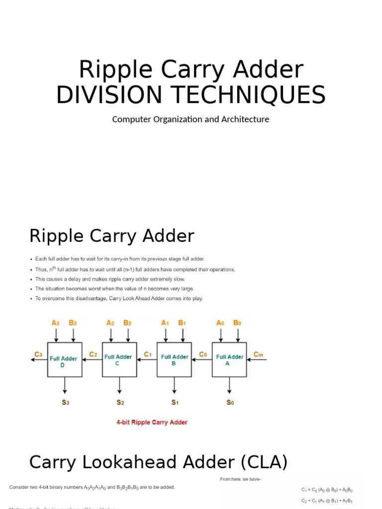 Division Techniques | PDF