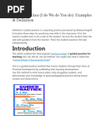 I Do We Do You Do Teaching Model Explained | PDF | Learning | Expert