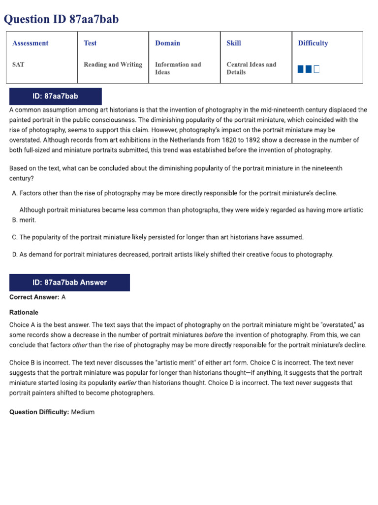 Sat Central Ideas Page 1 | PDF