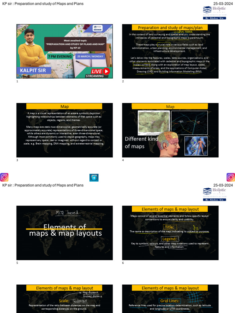 Study and Preparation of Maps | PDF | Map | Latitude