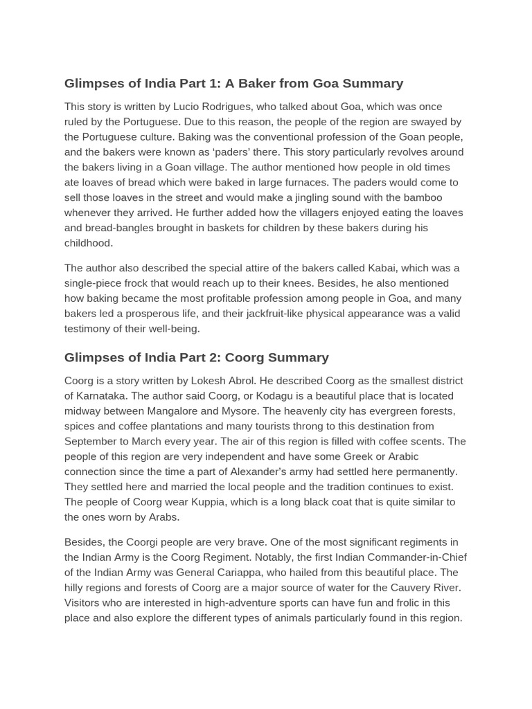 Glimpses of India Part 1 | PDF | Tea