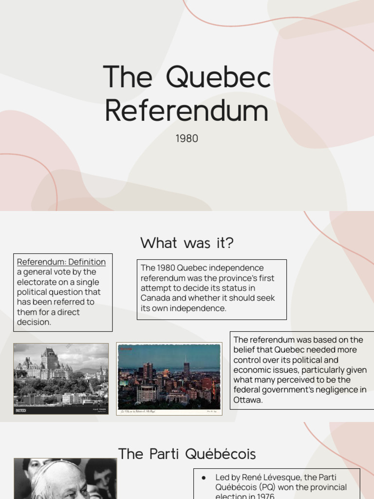 The Quebec Referendum | PDF | Quebec | Canada