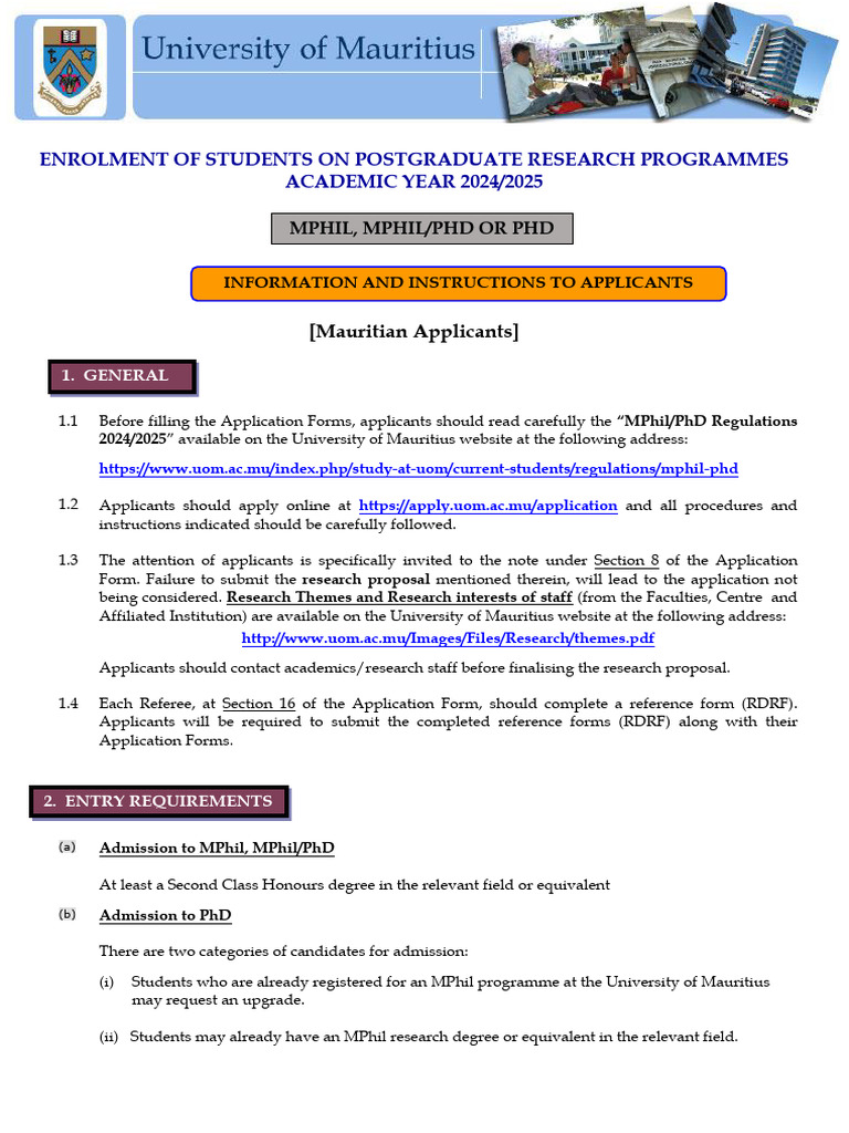 UoM MPhil/PhD Admission & Fees 2024/25 | PDF | Doctor Of Philosophy | Banks