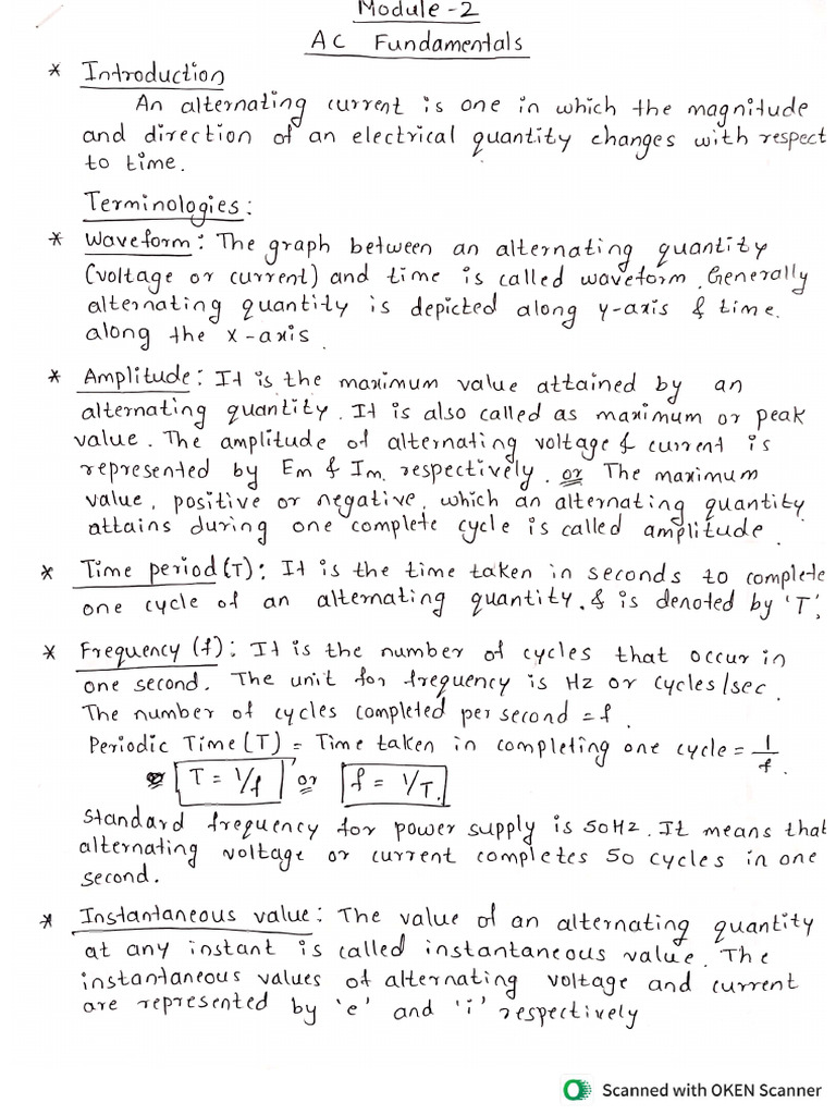 M-2 AC Fundamentals | PDF