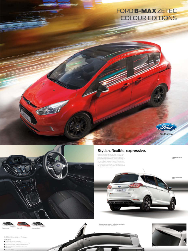 Ford B Max Colour Edition 2016 UK | PDF | Fuel Economy In Automobiles ...