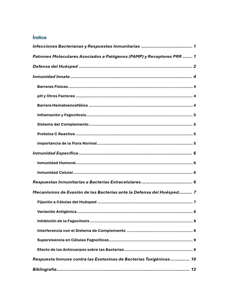 Ensayo Bacteria Extra Celulares | PDF | Sistema inmune | Sistema complementario