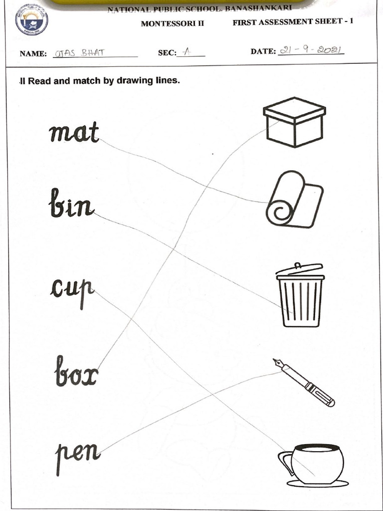 Assesment Sheet 1 Ojas Bhat | PDF