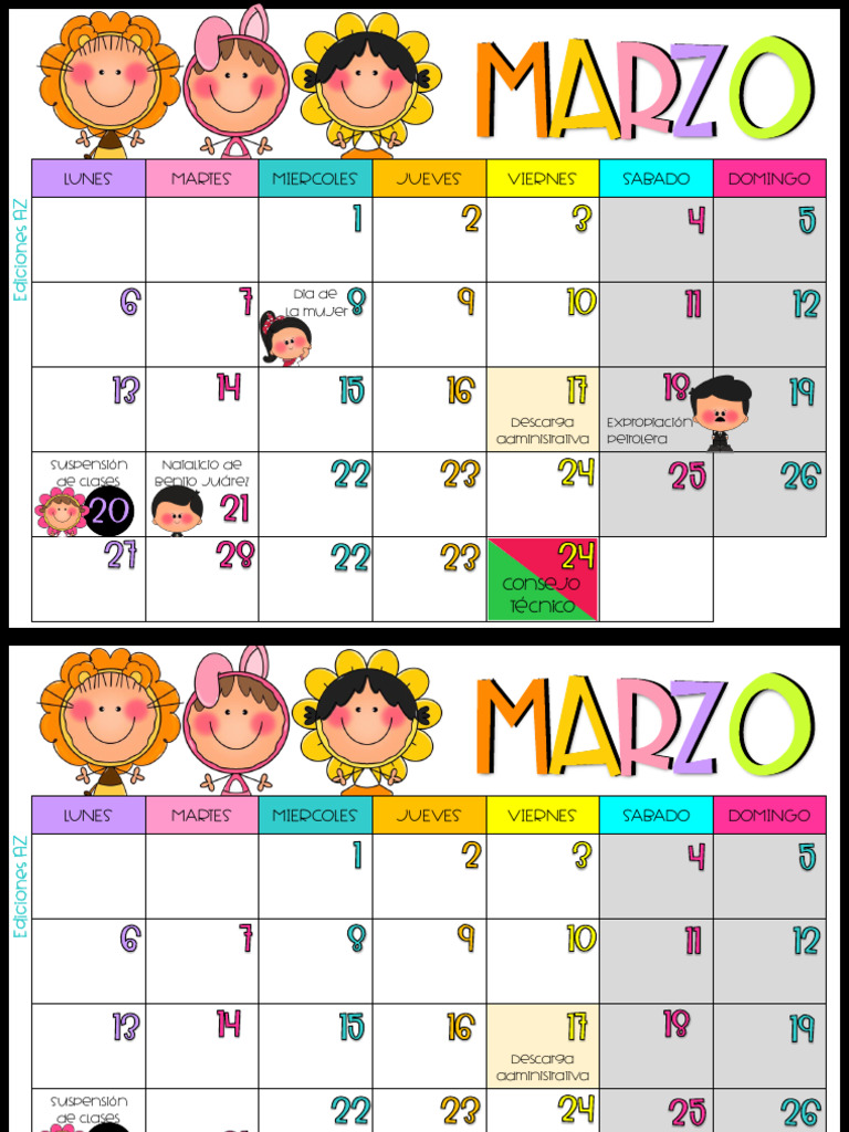 Eventos de Marzo: Días Festivos y Actividades | PDF