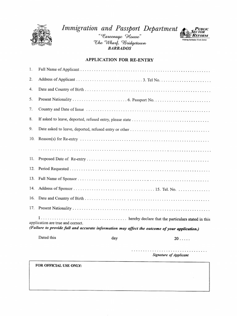Reentry Application Online | PDF