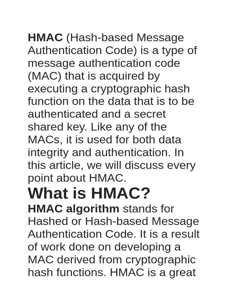 Hmac and cmac_250117_082834 | PDF | Cryptography | Secure Communication