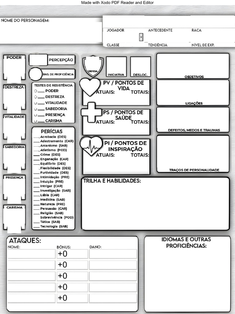 RPG Character Stats Overview | PDF